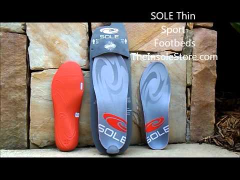 Sole Thin Sport Footbed Insoles Review @ TheInsoleStore.com