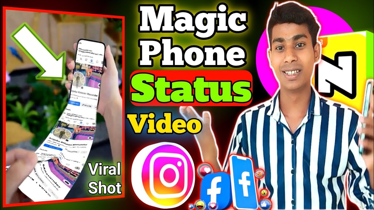 How To Magic Phone Status Video | Short Viral Status Video | Kaise ...