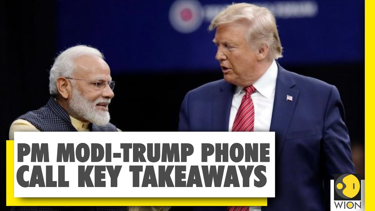 Modi-Trump phone call | Modi expresses concern over US protests - YouTube
