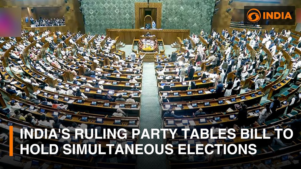 India's ruling party tables bill to hold simultaneous elections | DD ...