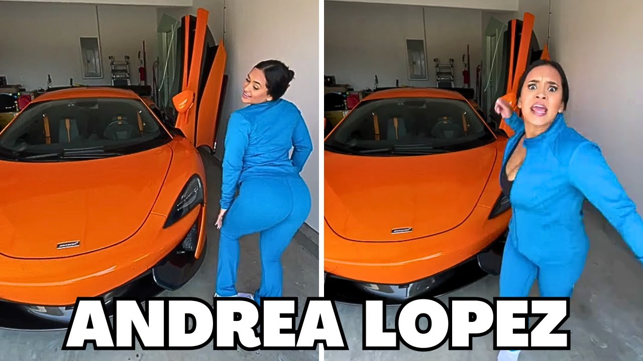 MESSING WITH MY BOYFRIEND’S SUPER CAR | ANDREA LOPEZ vs $200K McLaren ...