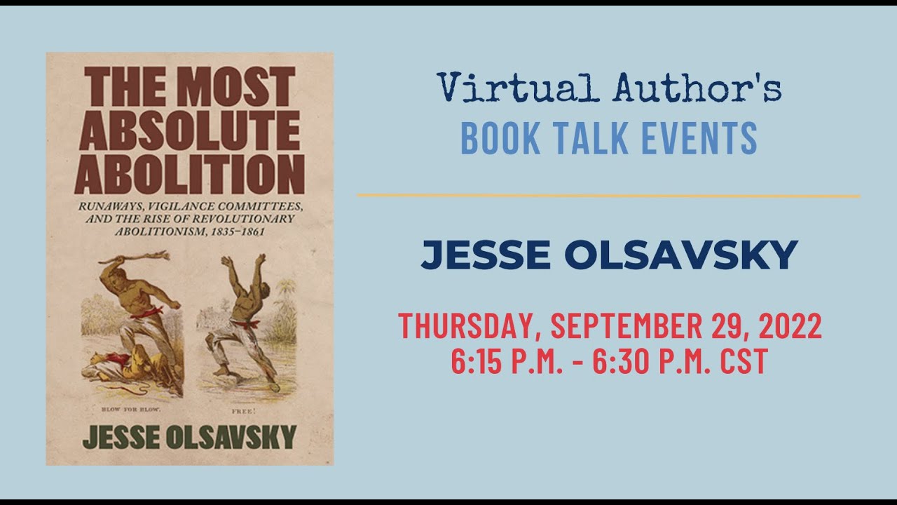 2022 Author Book Talk Event - Jesse Olsavsky - YouTube