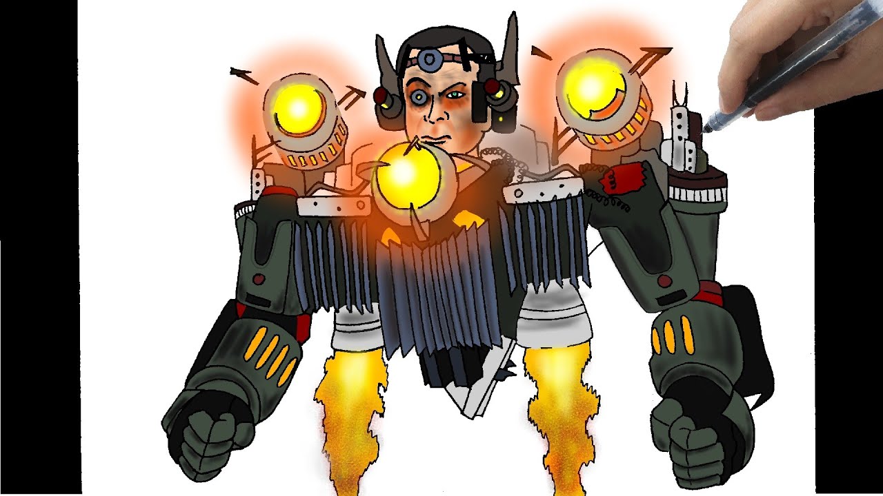 How to draw g-man 5.0 in skibidi 77 part 4 - YouTube