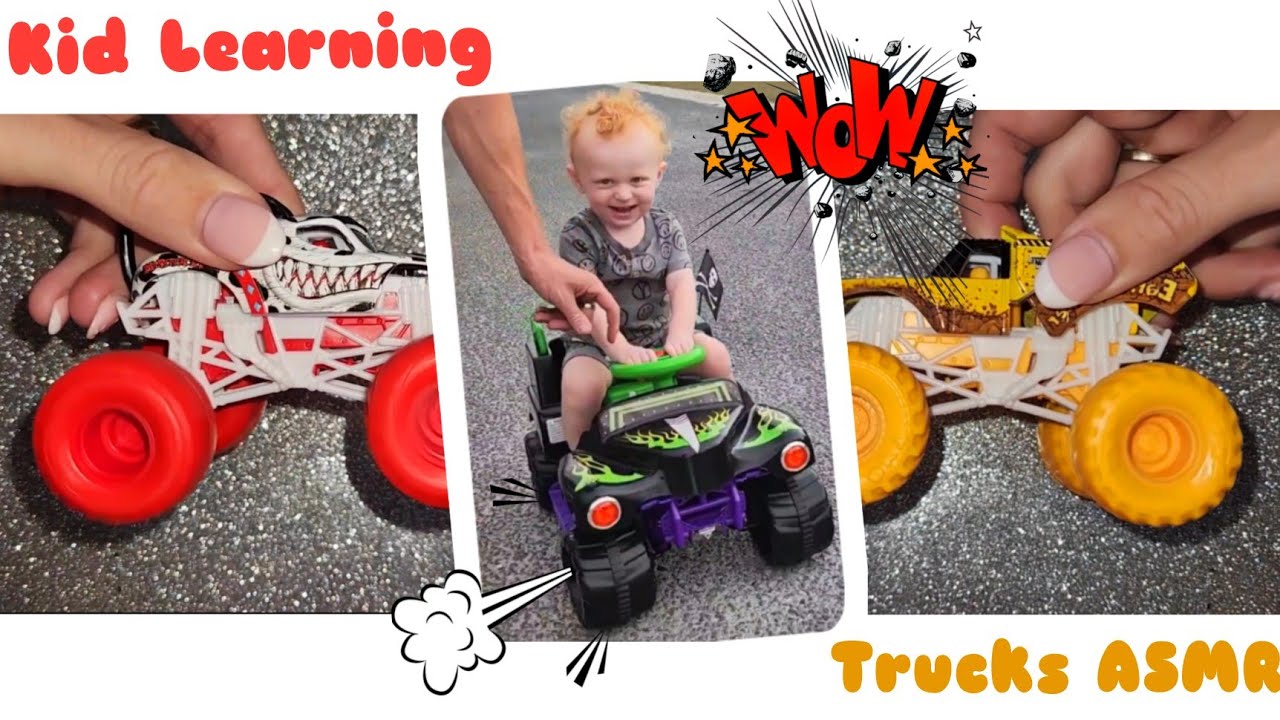 Best Toddler Car Learning Toy Kids Monster Trucks Wheel Colorful ...