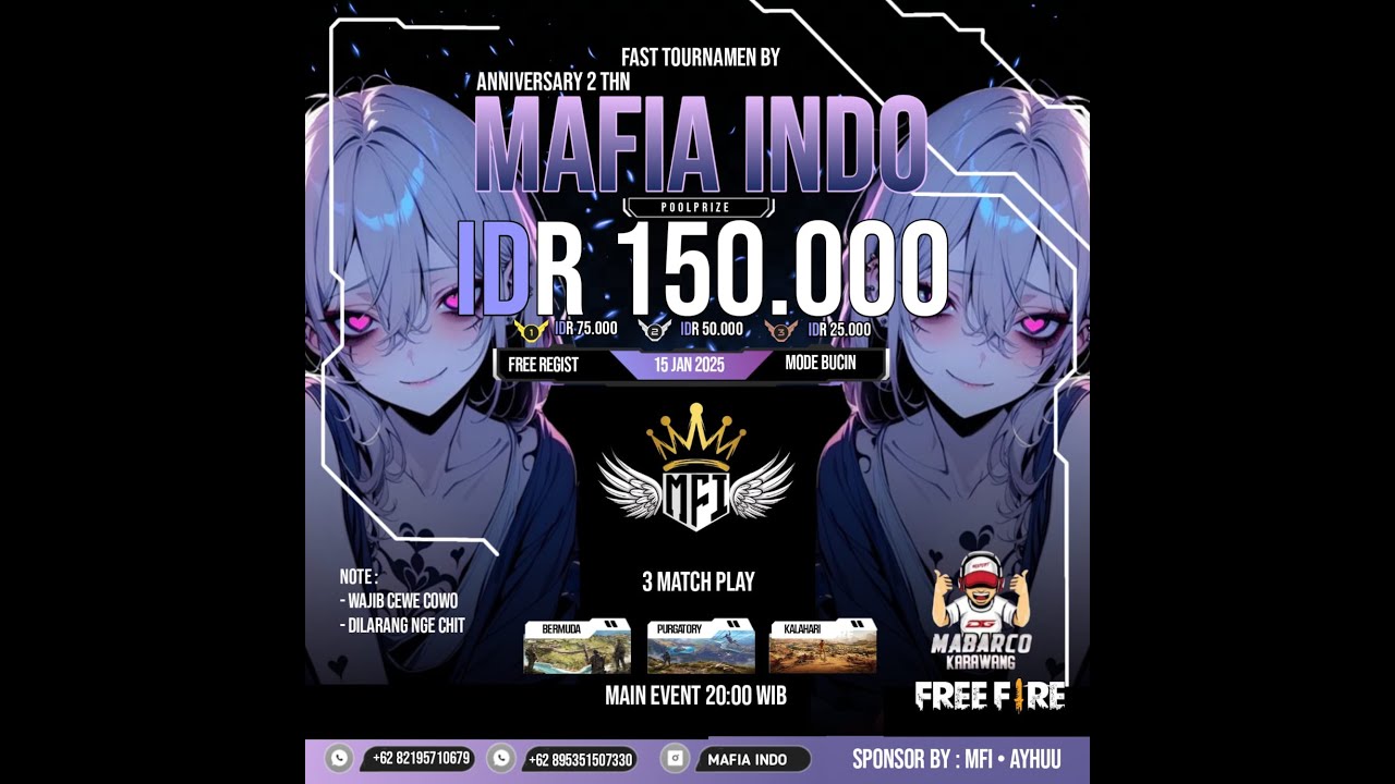 ANIVERSERY GUILD MAFIA INDO KE 2 TAHUN [CASTER MANG ODIH] - YouTube