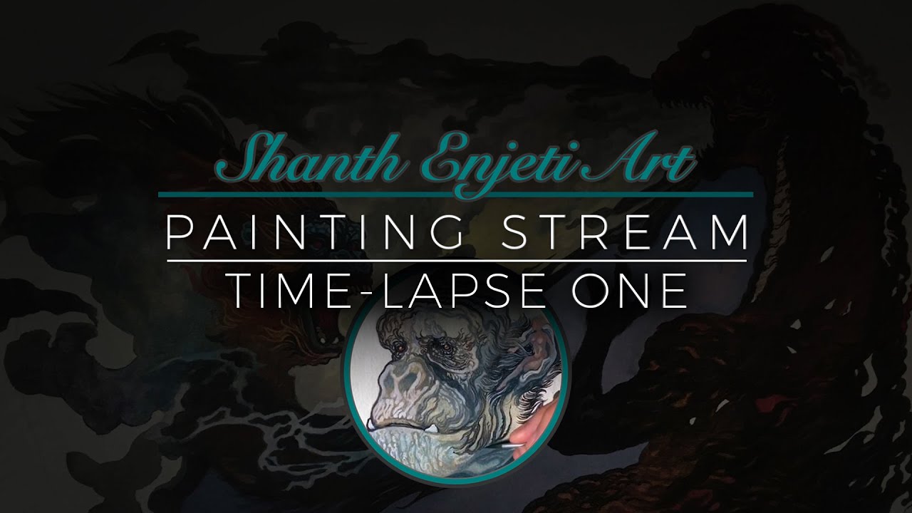 SHANTH ENJETI ART | TIME-LAPSE | PAINTING STREAM COMPILATION - YouTube