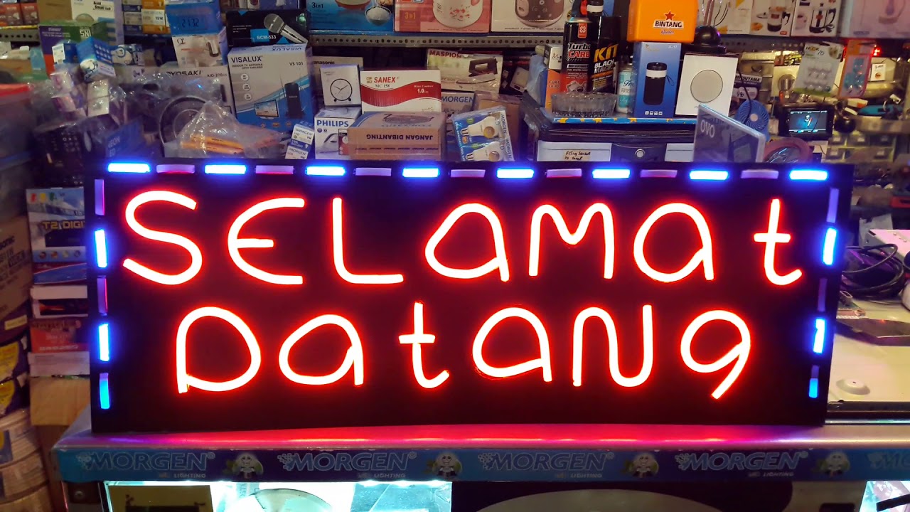 Led sign - YouTube