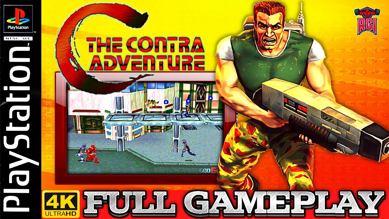 C The Contra Adventure (PS1) (1998) Full Gameplay in 4K / 60fps #RETRO ...