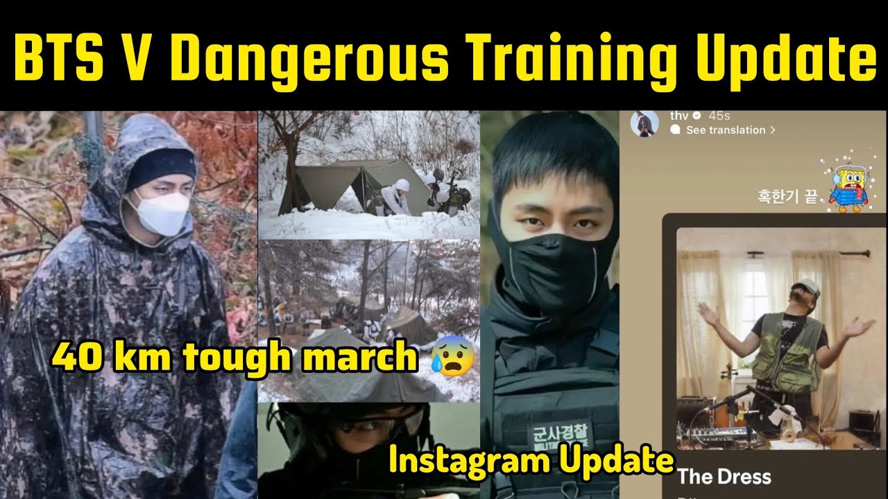 BTS V Military Update, BTS V military video, BTS Videos, #bts #taehyung ...