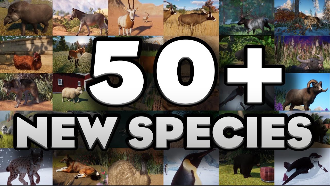 We're Now at 50+ New Species! - Planet Zoo Mods - YouTube