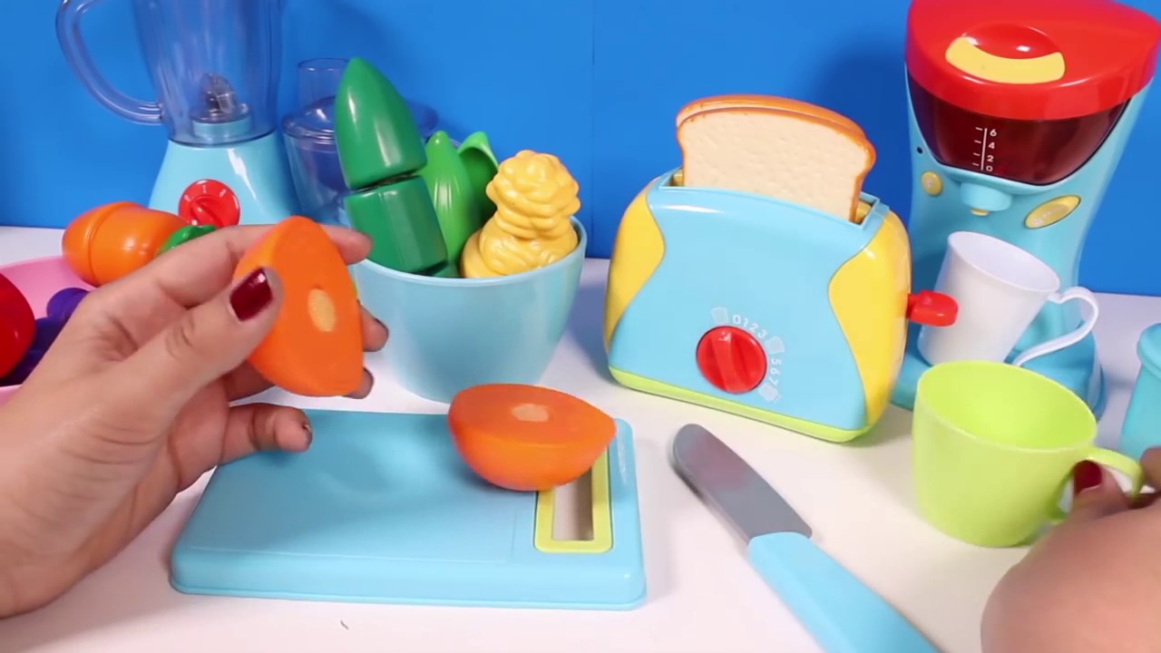 Cooking Playset Just Like Home Kitchen Appliance Set Toaster, Blender ...