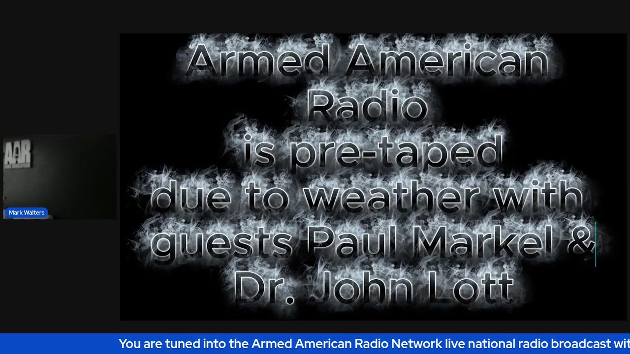 Armed American Radio is LIVE with host Mark Walters - YouTube