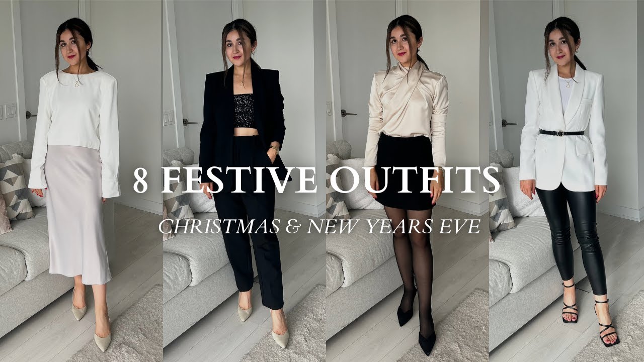 8 FESTIVE OUTFITS | CHIC CHRISTMAS PARTY OUTFITS | NEW YEARS EVE LOOKS ...