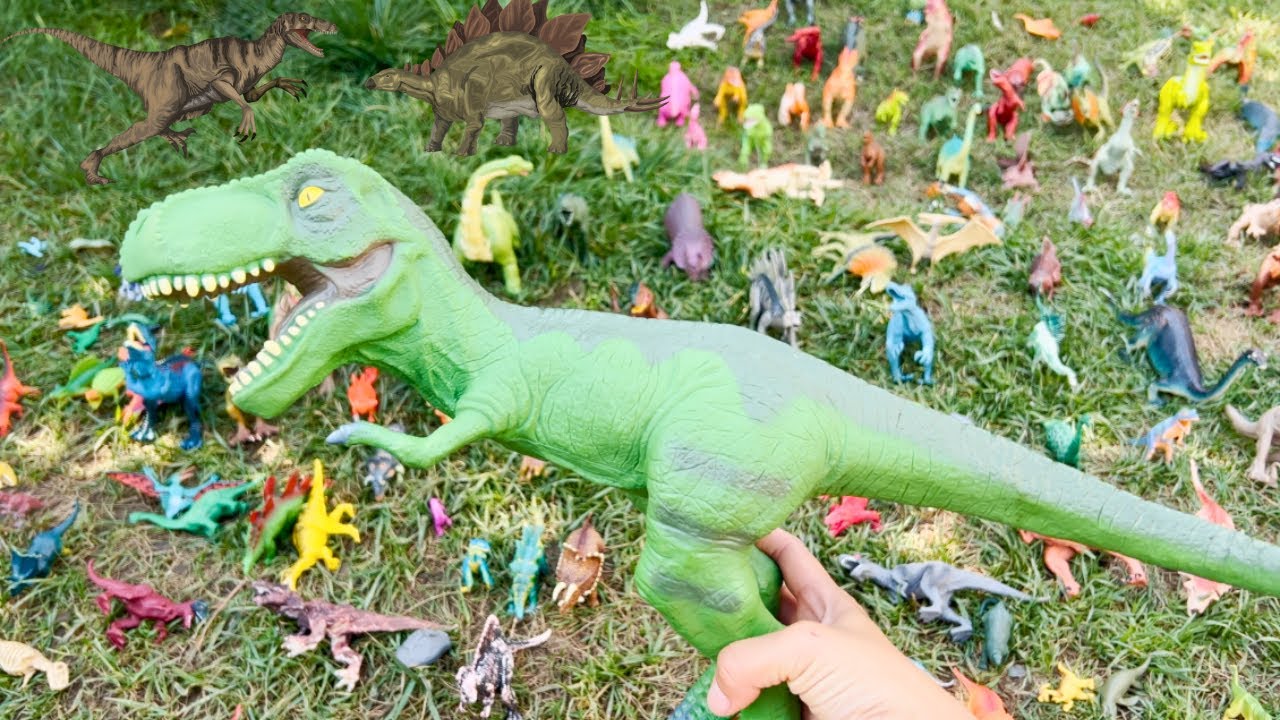 HUGE Dinosaur Collection with Angel! T REX, Velociraptors ...