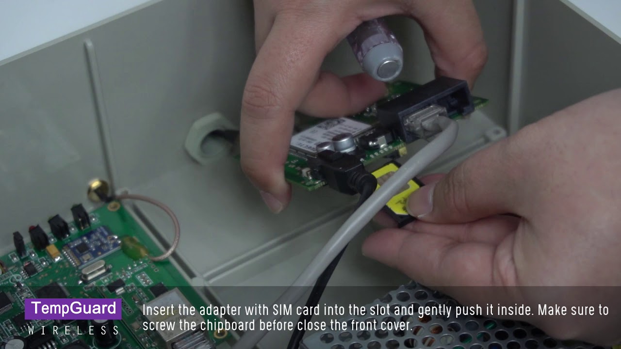 TempGuard Wireless Monitoring System - How to Replace SIM Card - YouTube