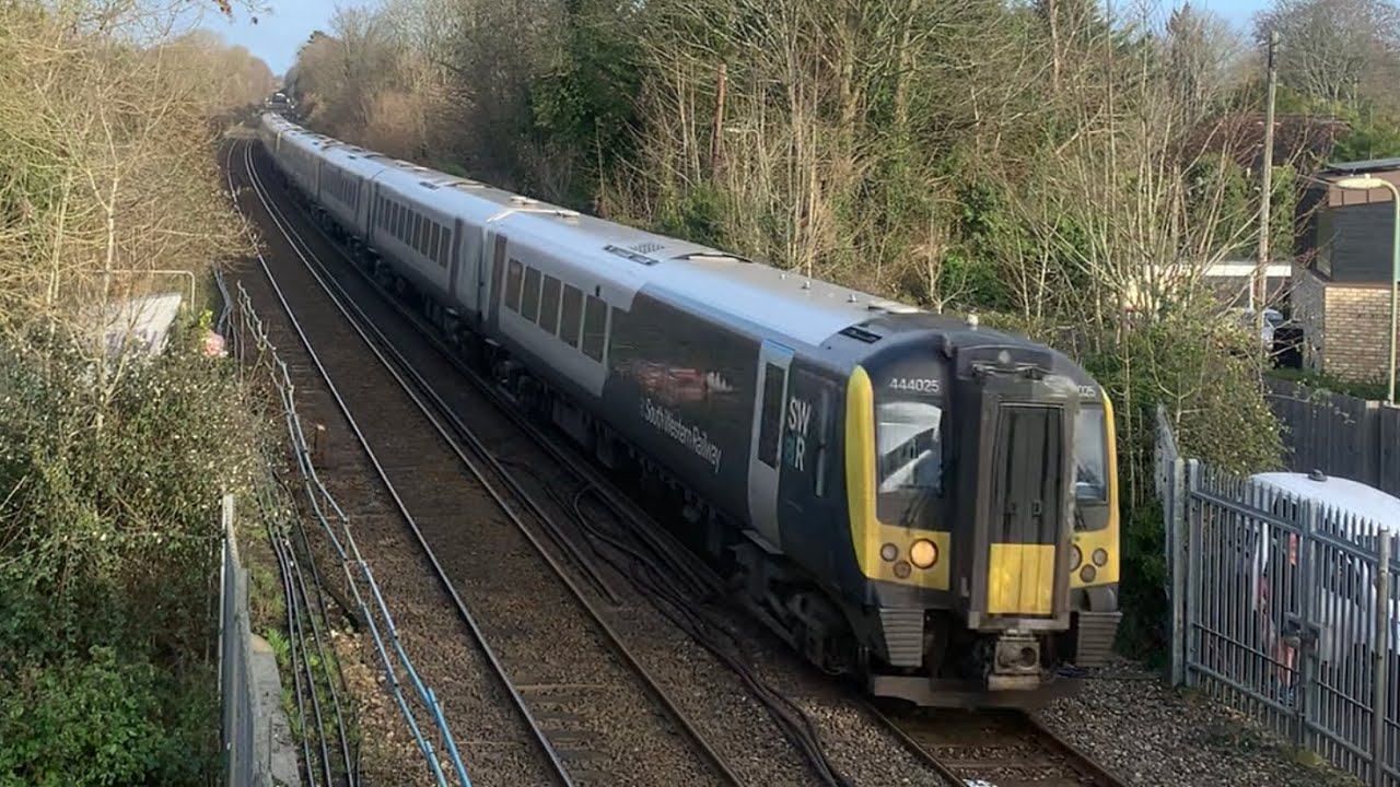Class 444 Desiro | 444025 + 444019 (Trainbow Pride) | South Western ...