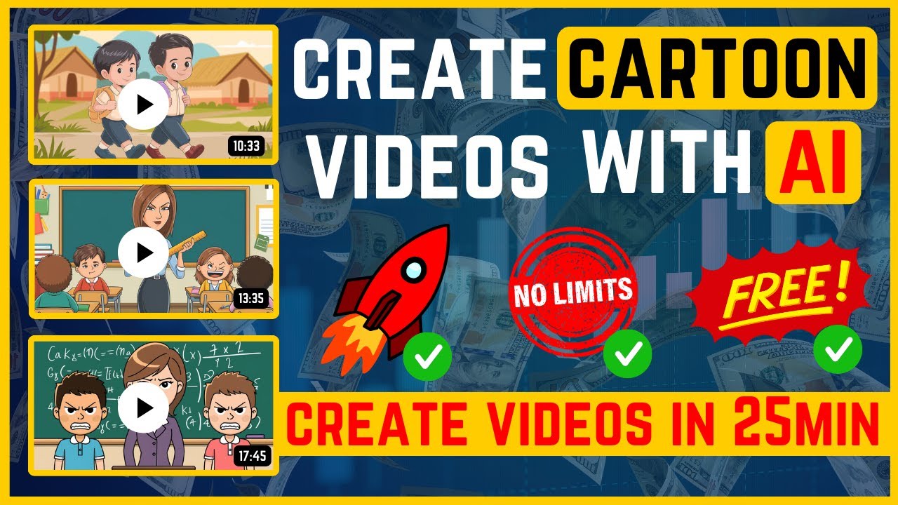 Create Cartoon Vidoes Using AI Full Course | Fast, Free & Unlimited ...