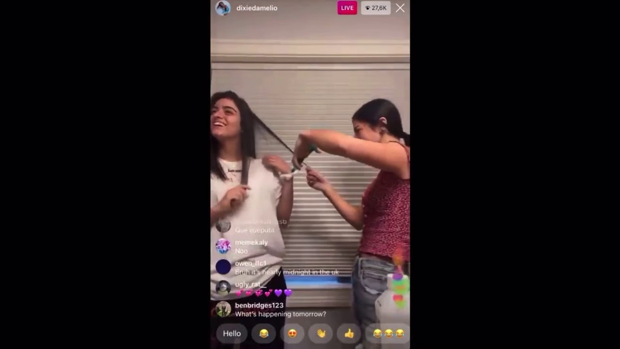 Charli and Dixie funny live - YouTube