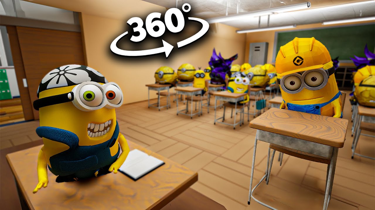 Minions Appear In YOUR School - 360º/VR (fanmade) - YouTube