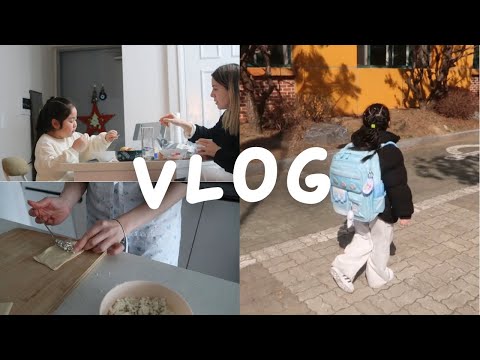 OKULA BAŞLADIK📚🏫-Kore/Türk Mutfağını Harmanladım-En Önemli Şeyi Nasıl Unutabilirim?