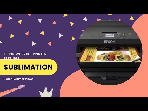 Epson Sublimation Printer Settings for Best Prints - YouTube