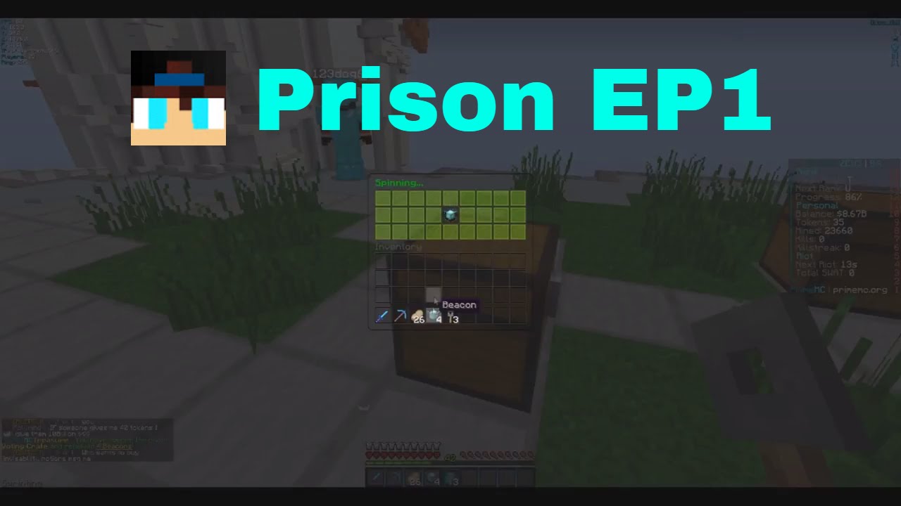 [Primemc] Prison #1- Got beacon from voting crate!!!!!! - YouTube