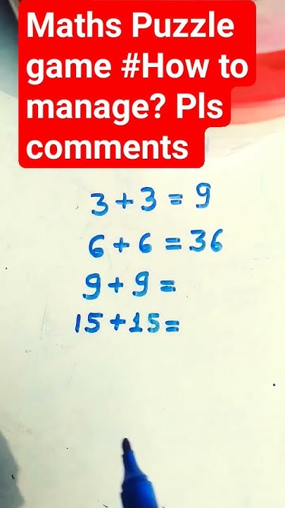 Maths challenge Question #maths logic #Maths yt Short #video #viral ...