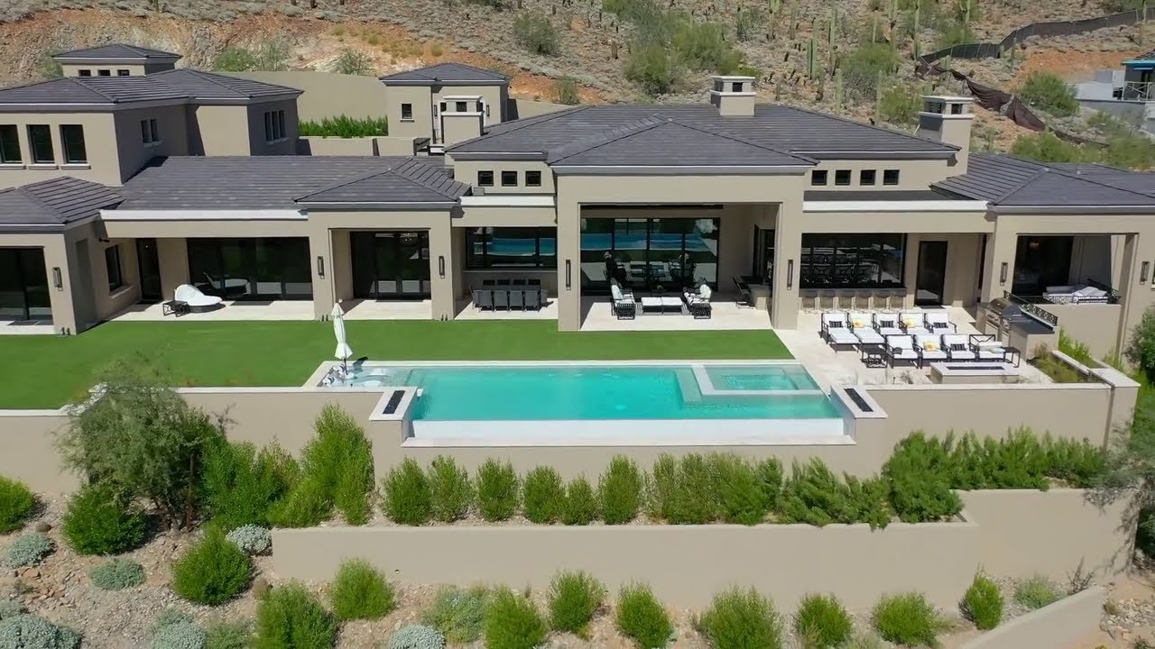 $16M Luxury Modern Mansion in the Silverleaf Country Club| Arizona 4K ...