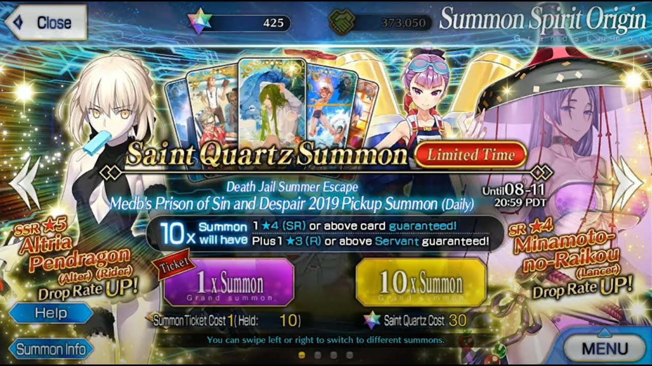 Fate/Grand Order - Summoning for Maid Alter - YouTube