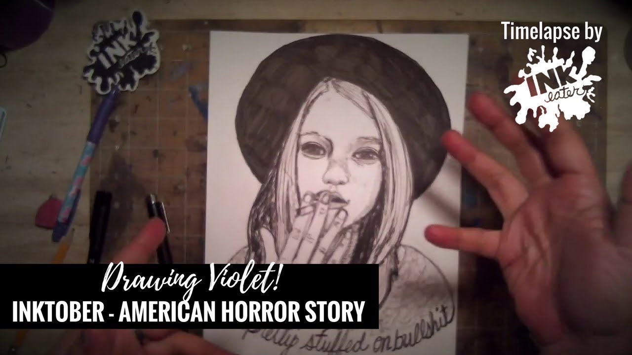American Horror Story Drawing Violet from AHS Murderhouse - Inktober ...