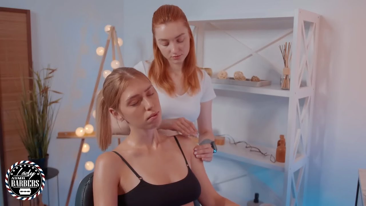 Floating Bliss ASMR Massage by Barber Lady Angelica for Skinny Girls - YouTube