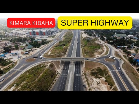 Dar es salaam Kimara Kibaha Super Highway ,Tanzania has the best roads ...
