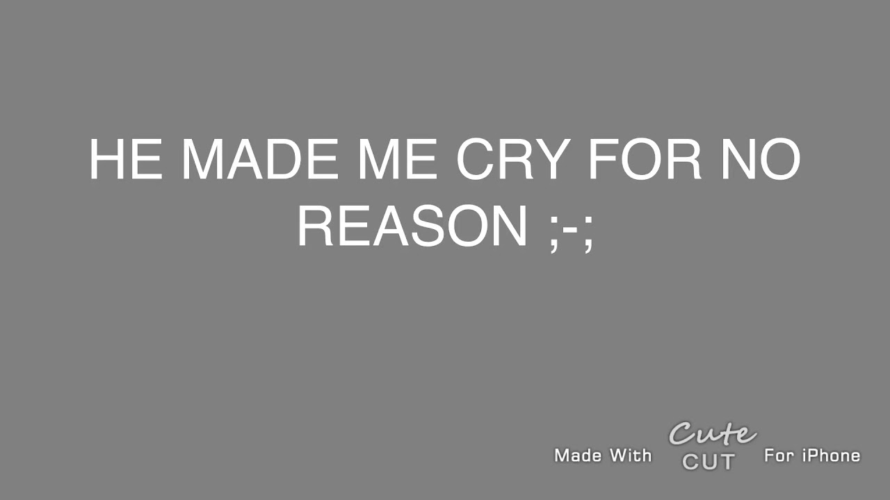 He made me cry ;-; - YouTube