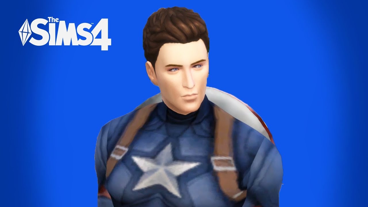 Sims 4 Christopher Evans - Captain America (Avengers) - YouTube