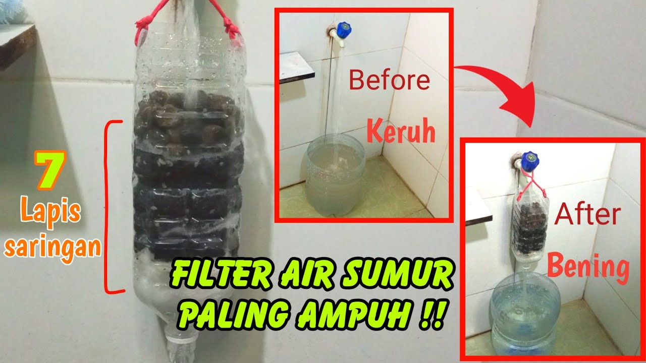 Cara Membuat Saringan Air Keruh Menjadi Bening - YouTube