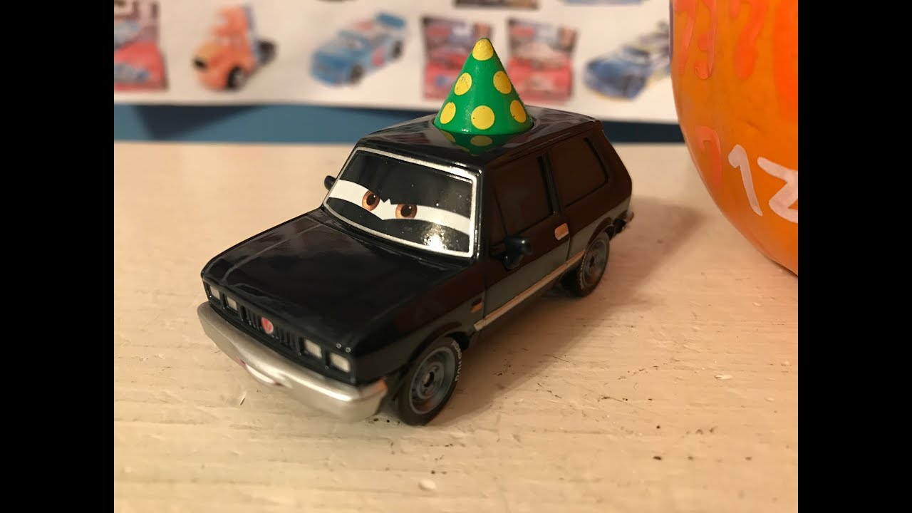 Disney Cars Alexander Hugo With Party Hat Review - YouTube