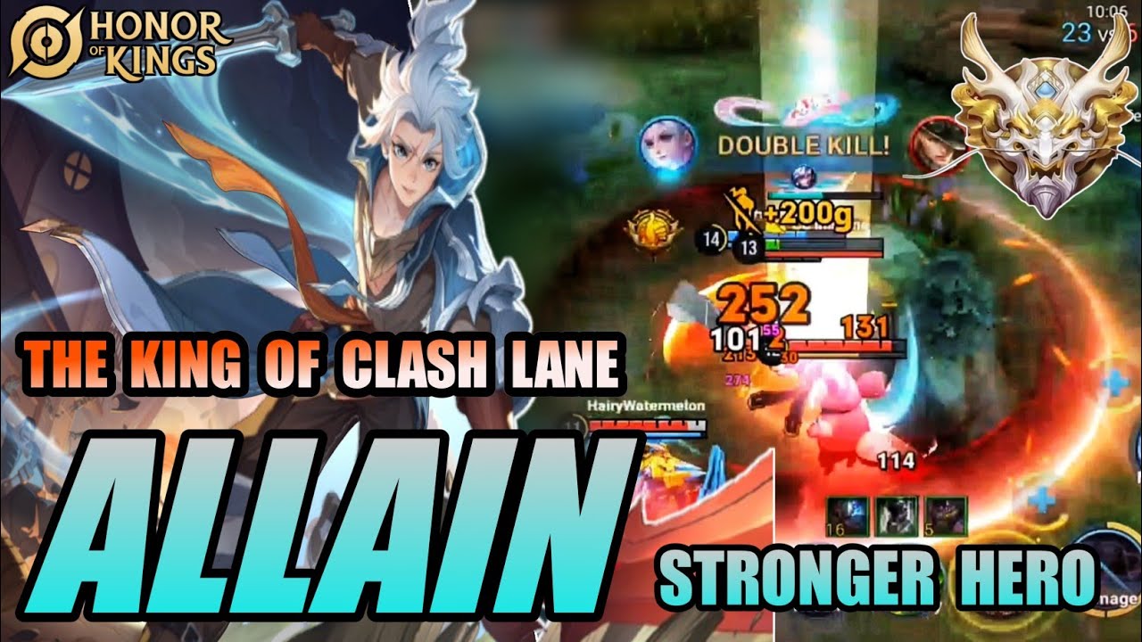 ALLAIN The Kings of Clash Lane Honor of Kings (HOK) STRONGER HERO best ...