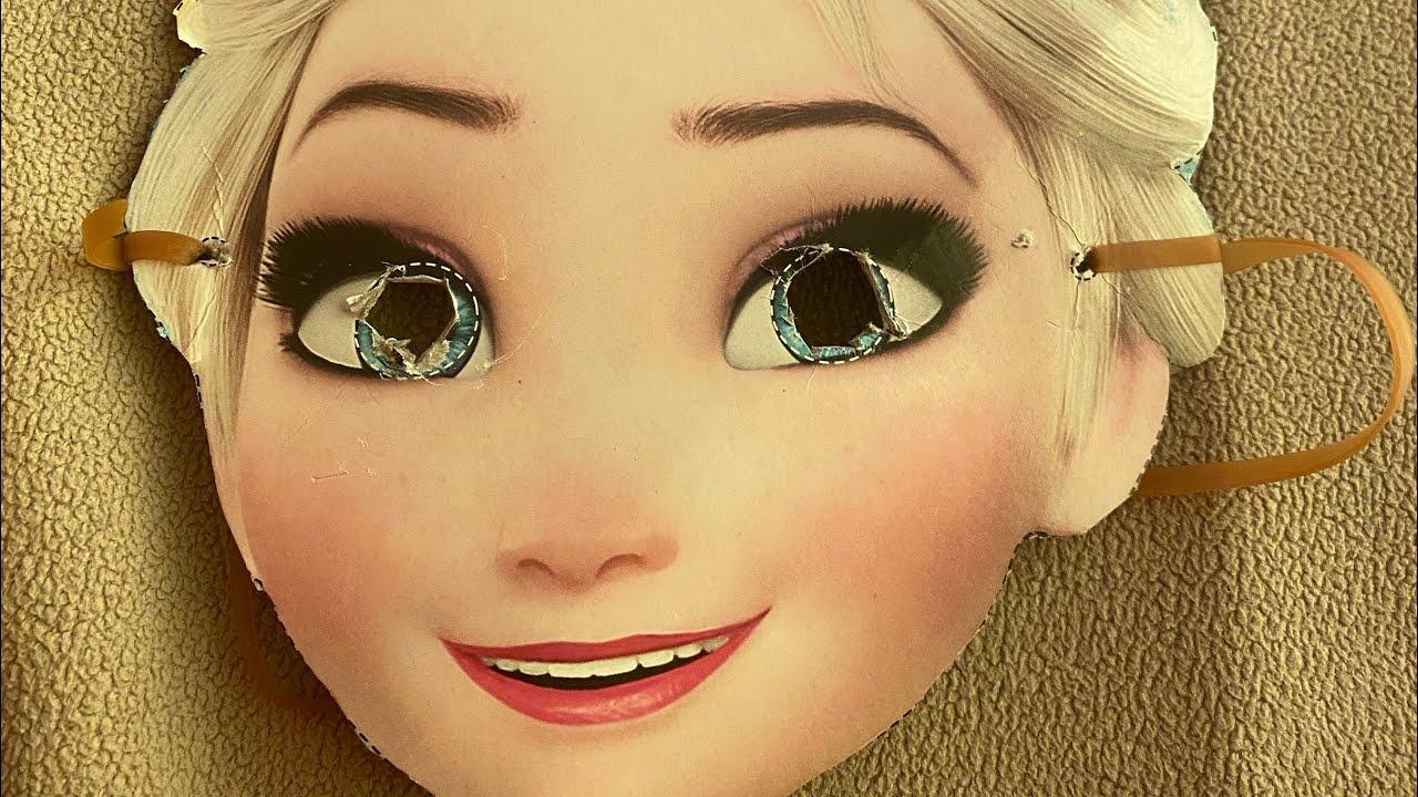 Making elsas mask - YouTube