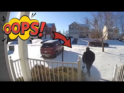 Caught On Camera: Woman's Icy Fall on Outdoor Steps || WooGlobe