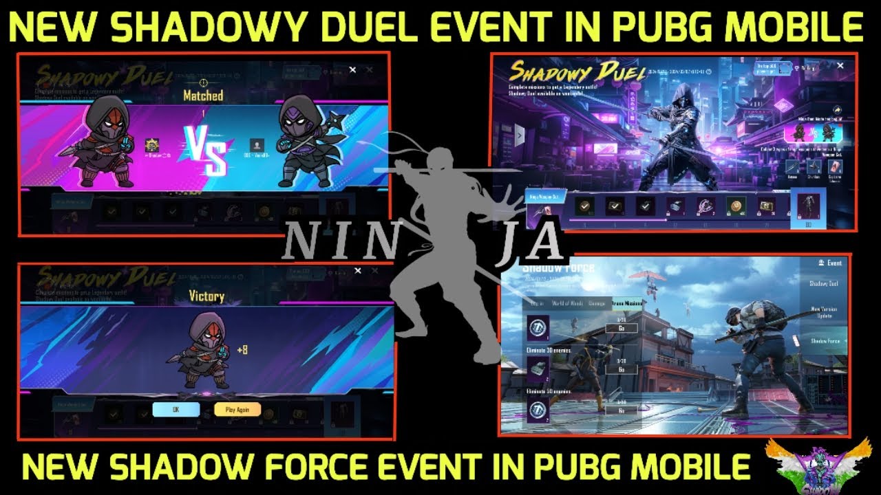 NEW SHADOW DUEL EVENT PUBG MOBILE | GET 2024 NINJA AVATAR FRAME | NEW ...