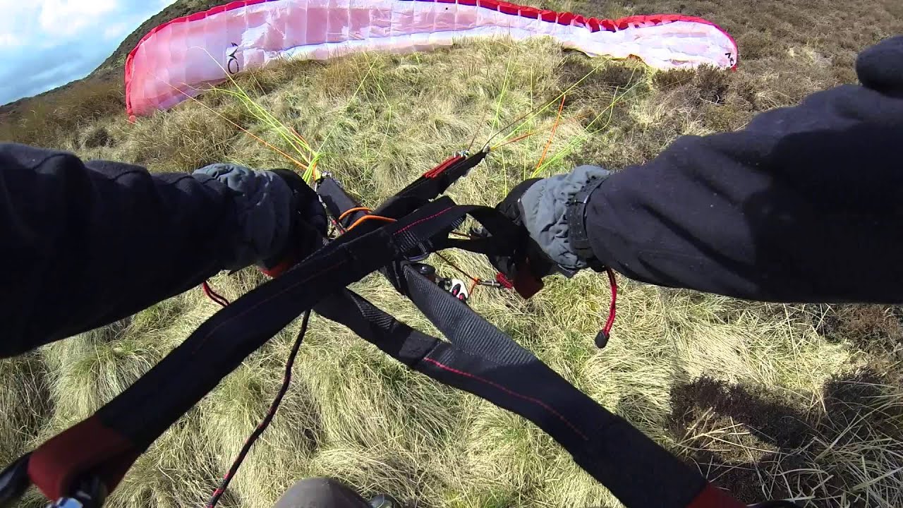 Paragliding Accident Too Windy bad launch - YouTube