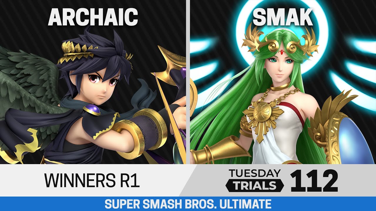 Tuesday Trials 112 SSBU Winners R1 - Archaic (Dark Pit) vs Smak (Palutena) - YouTube