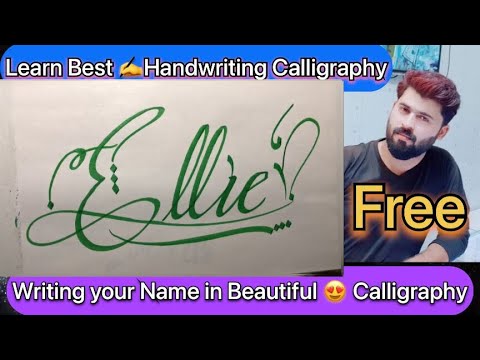 Ellie Name Signature Calligraphy | How to Draw | #mybloopers #asmr # ...