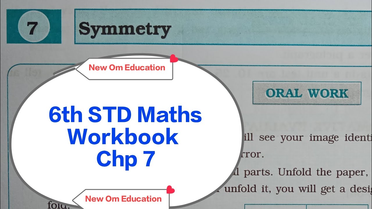 6th STD Maths Workbook Chp 7 Symmetry @OmPrakash-rn8hc - YouTube
