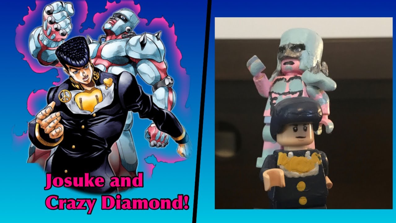 Custom Lego Josuke and Crazy Diamond - YouTube