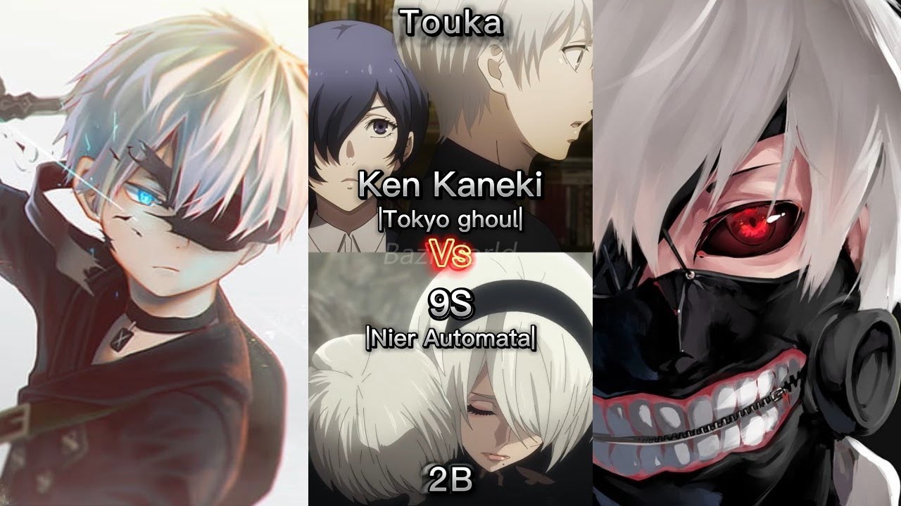 9S VS Ken Kaneki (Nier VS Tokyo Ghoul) #shorts - YouTube