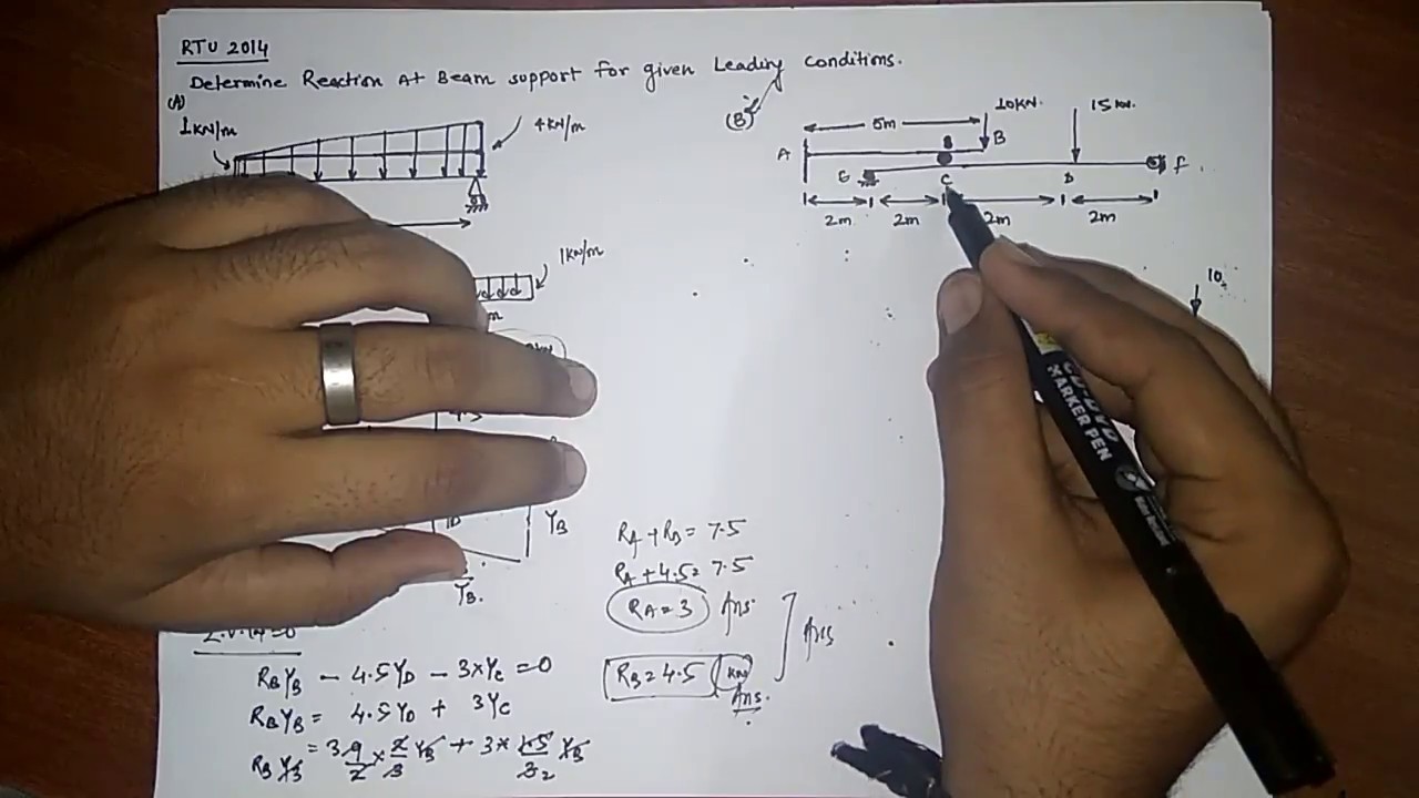 Virtual work problem - YouTube