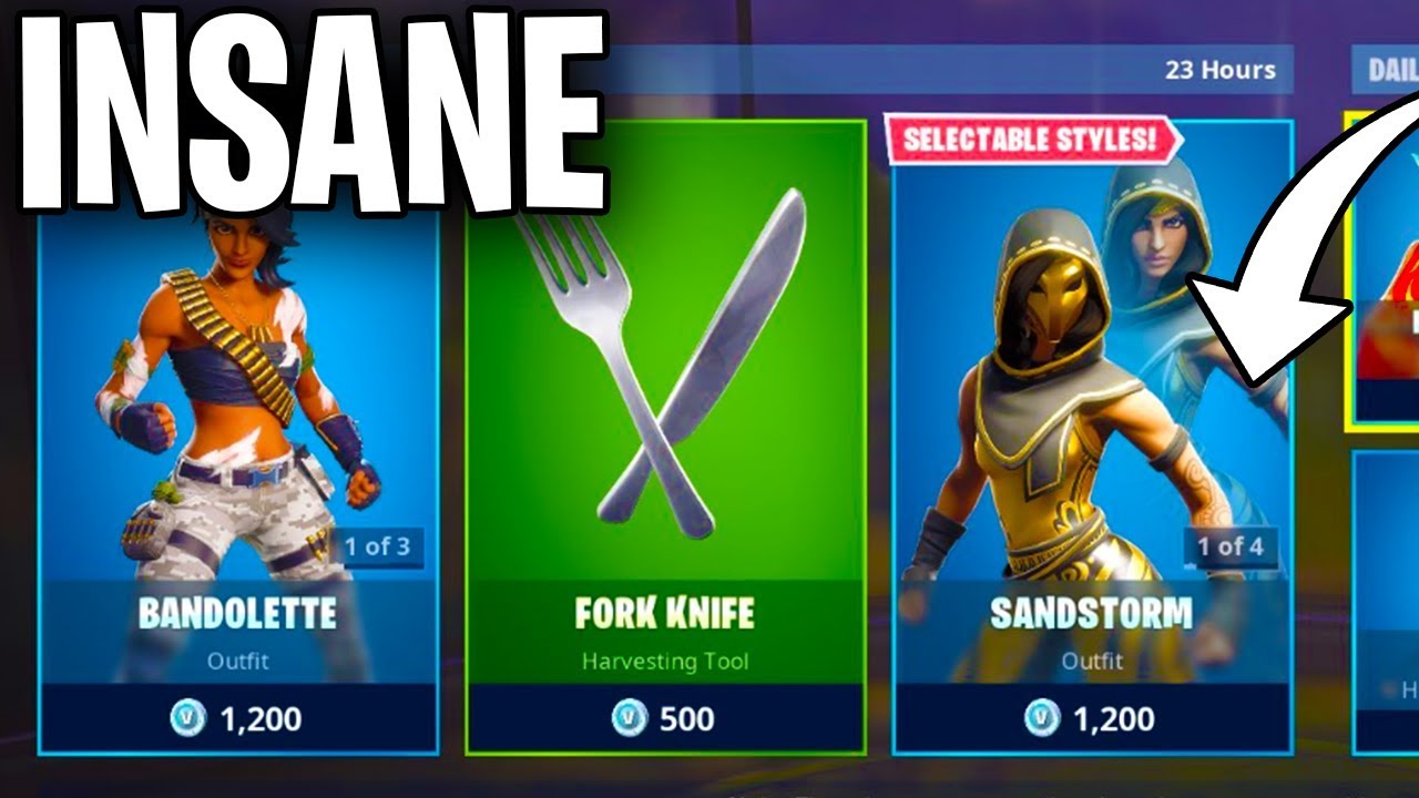 The SANDSTORM SKIN is INSANE.... (FORTNITE ITEM SHOP COUNTDOWN) - YouTube