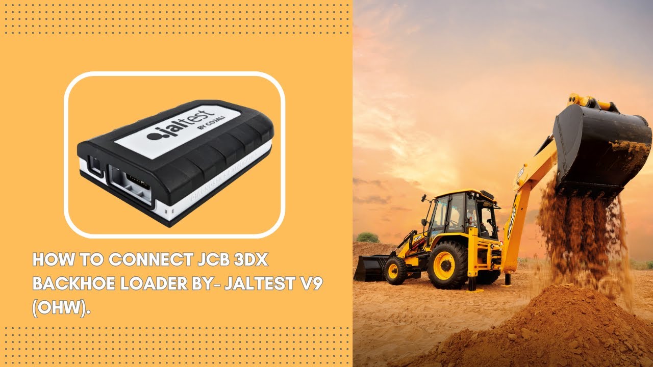 How to connect JCB 3DX backhoe loader by Jaltest V9 (OHW). - YouTube