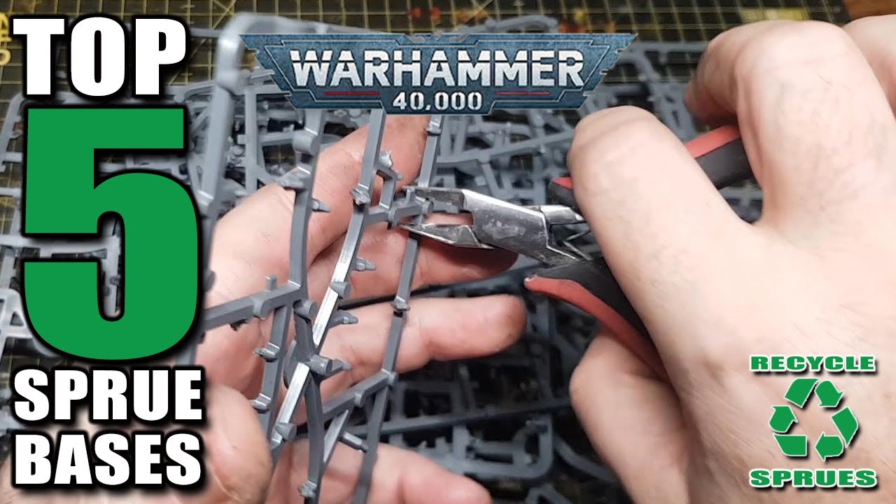 5 Crazy Ways to Repurpose Warhammer 40k Sprues into Terrain Bases ...